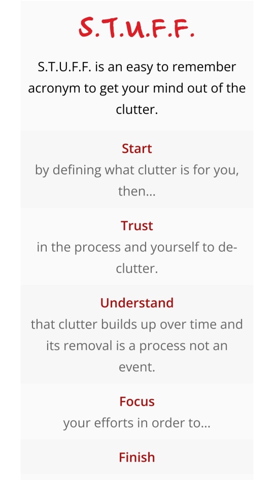 Understand Your Clutter